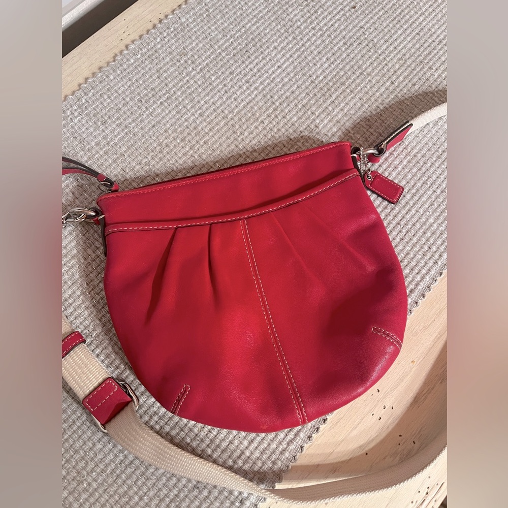 Coach Leather Ashley Pleated Swingpack Crossbody Hand… - Gem